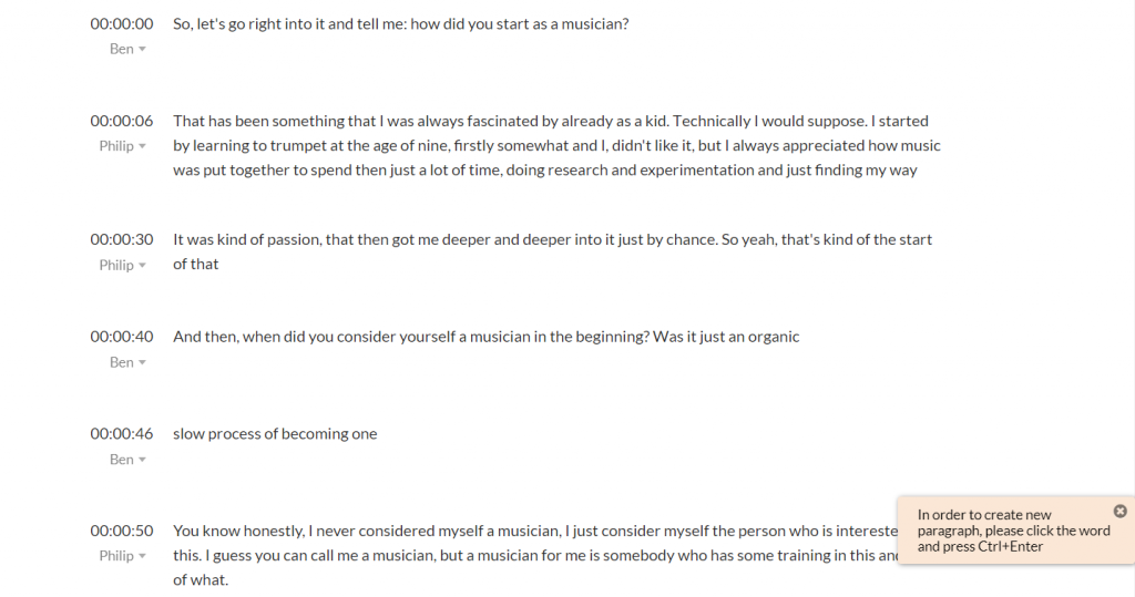 Interview Transcript Examples For Students Audext
